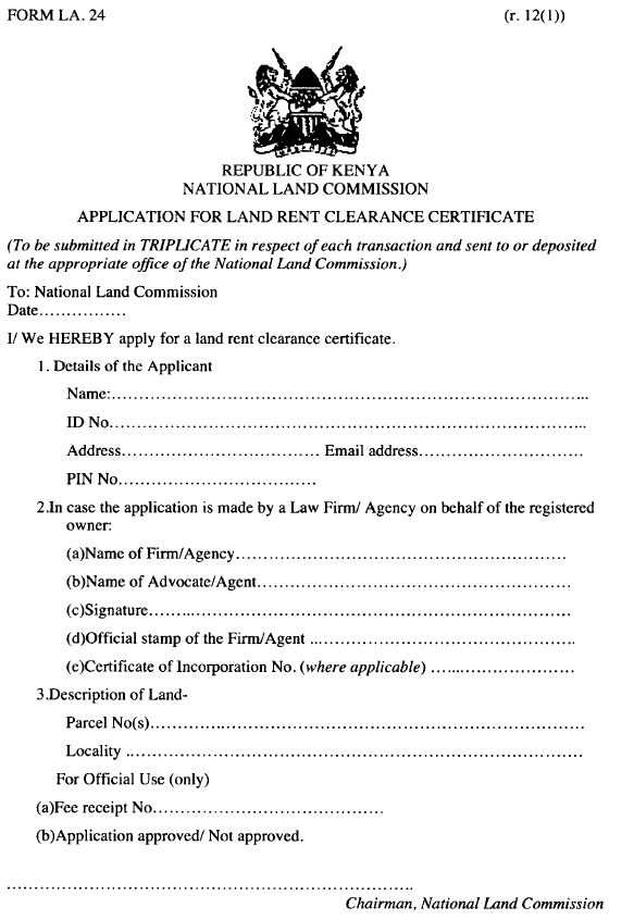 The Land Regulations - Kenya Law